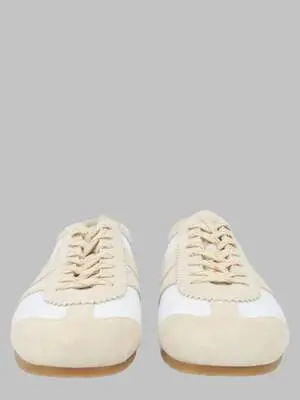 Dries Van Noten Leather And Suede Sneakers - White