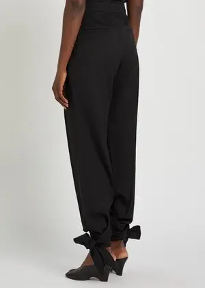 Chloé Virgin Wool Trousers With Tie Cuffs