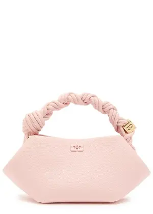 GANNI Bou Mini Grained Leather Top Handle Bag