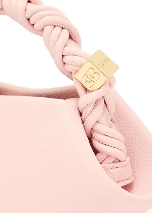 GANNI Bou Mini Grained Leather Top Handle Bag