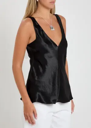 AGOLDE X Maria Mcmanus V-neck Satin Top