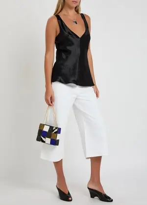 AGOLDE X Maria Mcmanus V-neck Satin Top