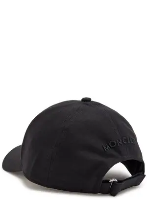 Moncler Logo-appliquéd Twill Cap - Black
