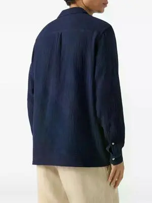 MC2 SAINT BARTH Ventotene Waffle Cotton Polo Shirt - Blue