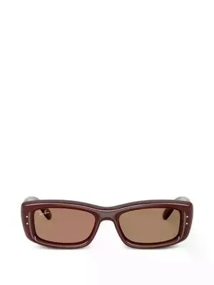 Ray-ban Rectangle Frame Sunglasses - Brown