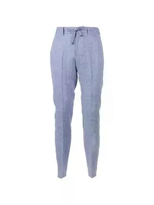 BERWICH Sky Linen Drawstring Trousers