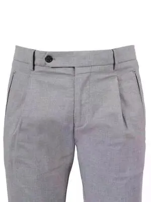 BERWICH Tailored Pleated Trousers - Grey