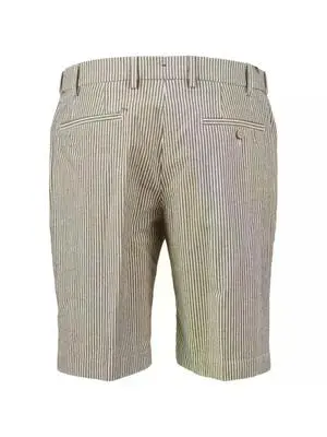 BERWICH Striped Straight-leg Bermuda Shorts