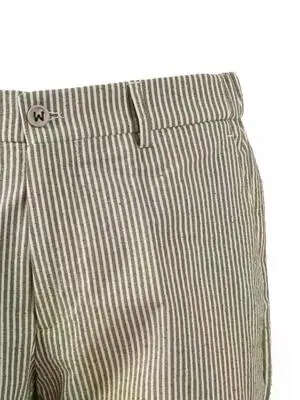 BERWICH Striped Straight-leg Bermuda Shorts