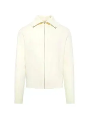 ENTIRE STUDIOS Knit Zip-up Jacket - Neutrals