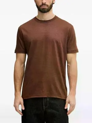 Gant Logo-embroidered T-shirt - Brown