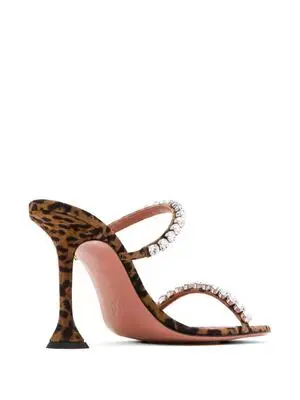 Amina Muaddi Gigi Crystal-embellished Heeled Sandals