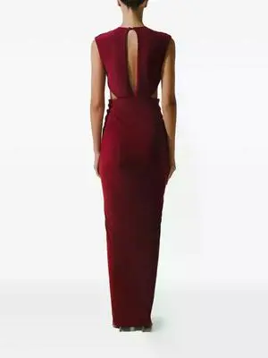 BAOBAB Nia V-neck Ruched Maxi Dress