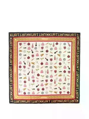 Kurt Geiger Large Square Scarf - White