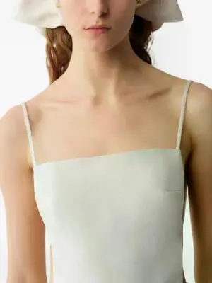 Calvin Klein Off-white Cut-out Backless Dress