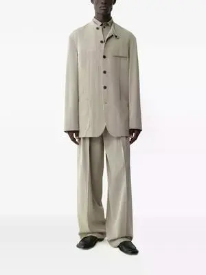 Calvin Klein Pinstripe Pleated Trousers