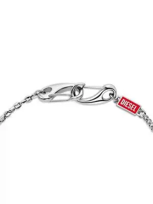 DIESEL® Logo Plaque Curb-link Necklace