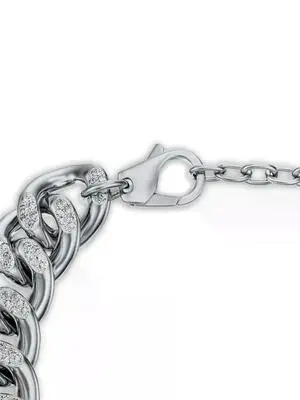 DIESEL® Oval D Crystal-embellished Bracelet