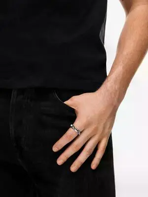 DIESEL® Pearl Embellished Band Ring