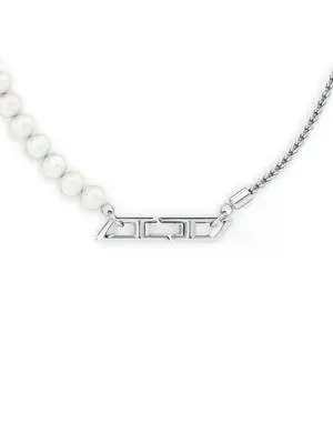 DIESEL® Sterling Pearl Embellished Necklace