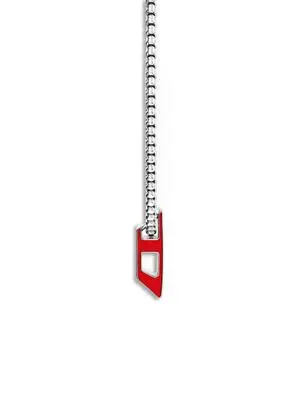 DIESEL® Enamel D Logo Pendant Necklace