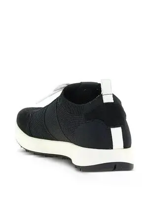 Kiton Suede Trimmed Slip-on Sneakers