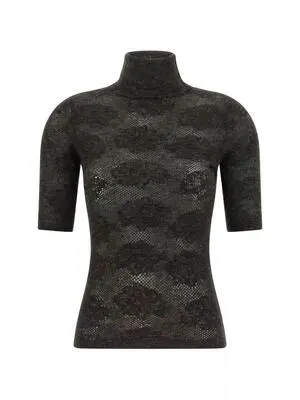 Brunello Cucinelli Openwork Short-sleeve Sweater