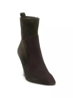 Brunello Cucinelli Suede Ankle Boots With Monile Embellishment
