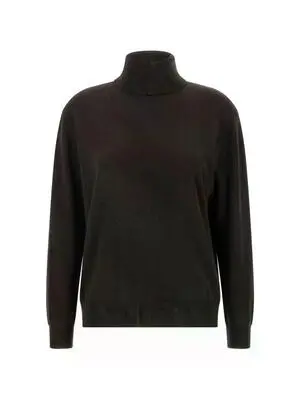 Brunello Cucinelli High-neck Cashmere Sweater With Monile Detail