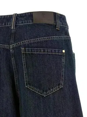 Brunello Cucinelli Monile Detail Wide Barrel Jeans