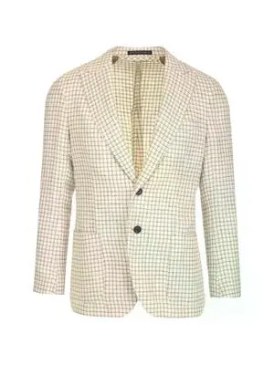 AL DUCA D’AOSTA 1902 Houndstooth-pattern Blazer - Neutrals
