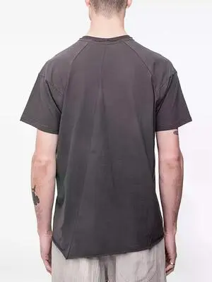 THE VIRIDI-ANNE Raw-edge Short-sleeve T-shirt