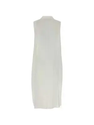 Y’s Ramie Sleeveless Shirt Dress