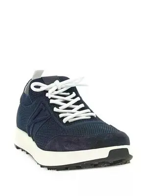 Kiton Suede Panel Sneakers - Blue