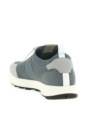 Kiton Suede Panelled Slip-on Sneakers