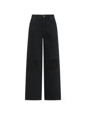 Loewe Anagram Baggy Jeans - Black