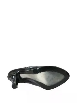 Dolce & Gabbana Floral Cutout Patent Leather Pumps