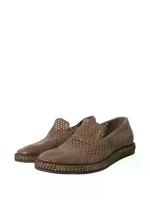 Dolce & Gabbana Woven Cutout Loafers