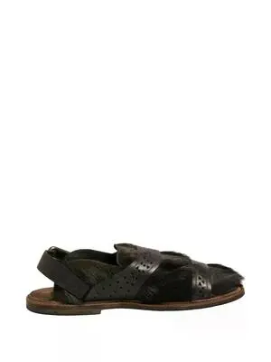 Dolce & Gabbana Perforated Strap Sandals - Brown