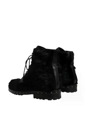 Dolce & Gabbana Stud-trimmed Haircalf Boots