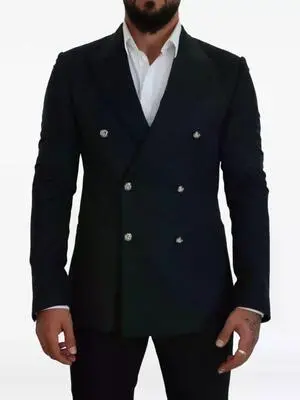 Dolce & Gabbana Double-breasted Notched-lapels Blazer - Blue