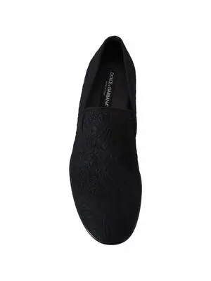 Dolce & Gabbana Floral Jacquard Brocade Loafers