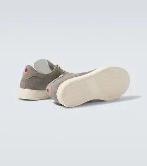 Kiton Suede Lace-up Sneakers - Grey