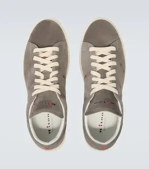 Kiton Suede Lace-up Sneakers - Grey
