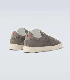 Kiton Suede Lace-up Sneakers - Grey