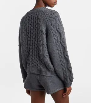 LISA YANG Cable-knit Cashmere Cardigan