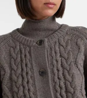 LISA YANG Winroe Cable-knit Cashmere Cardigan