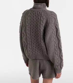 LISA YANG Winroe Cable-knit Cashmere Cardigan