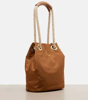 Prada Re-nylon Small Bucket Bag - Brown