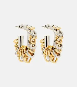 Rabanne Punk Xl Link Embellished Earrings - Silver